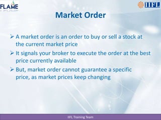 Equity Types of Orders | PPT