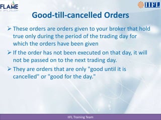 Equity Types of Orders | PPTX