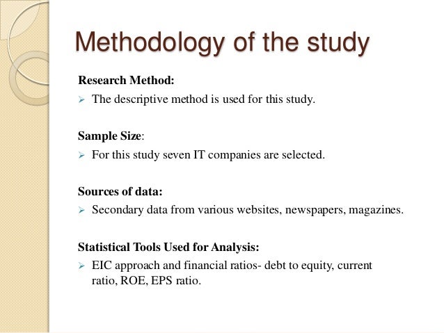 An Equity analysis on Indian IT sector