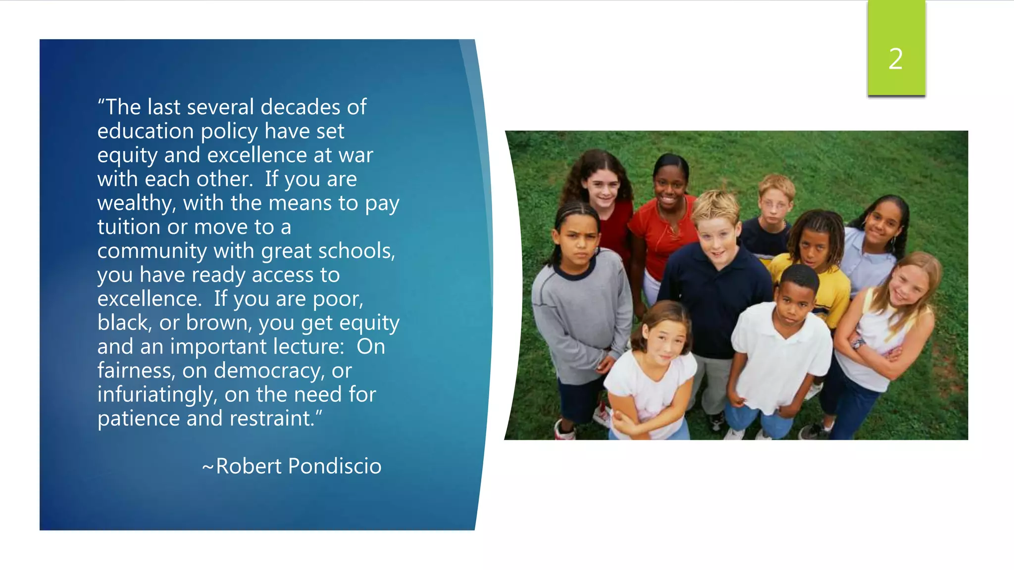 Equity and excellence | PPT