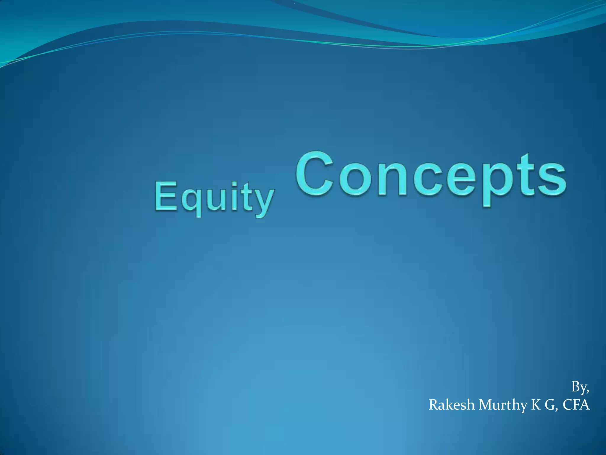 Equity concepts | PPTX