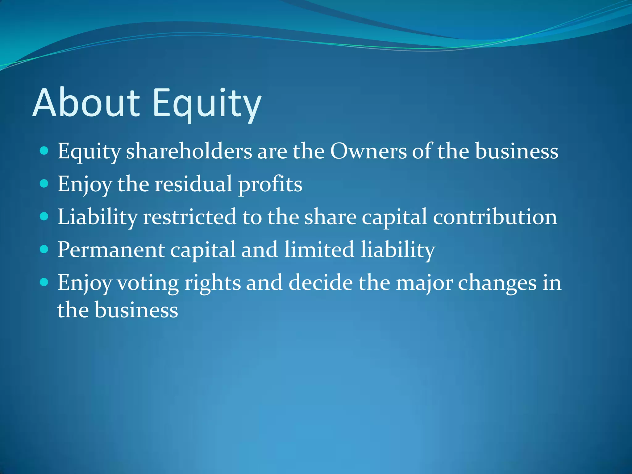 Equity concepts | PPTX