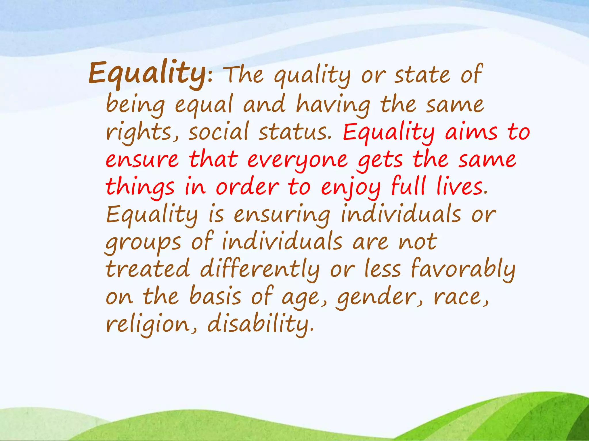 Equity & Equality | PPTX