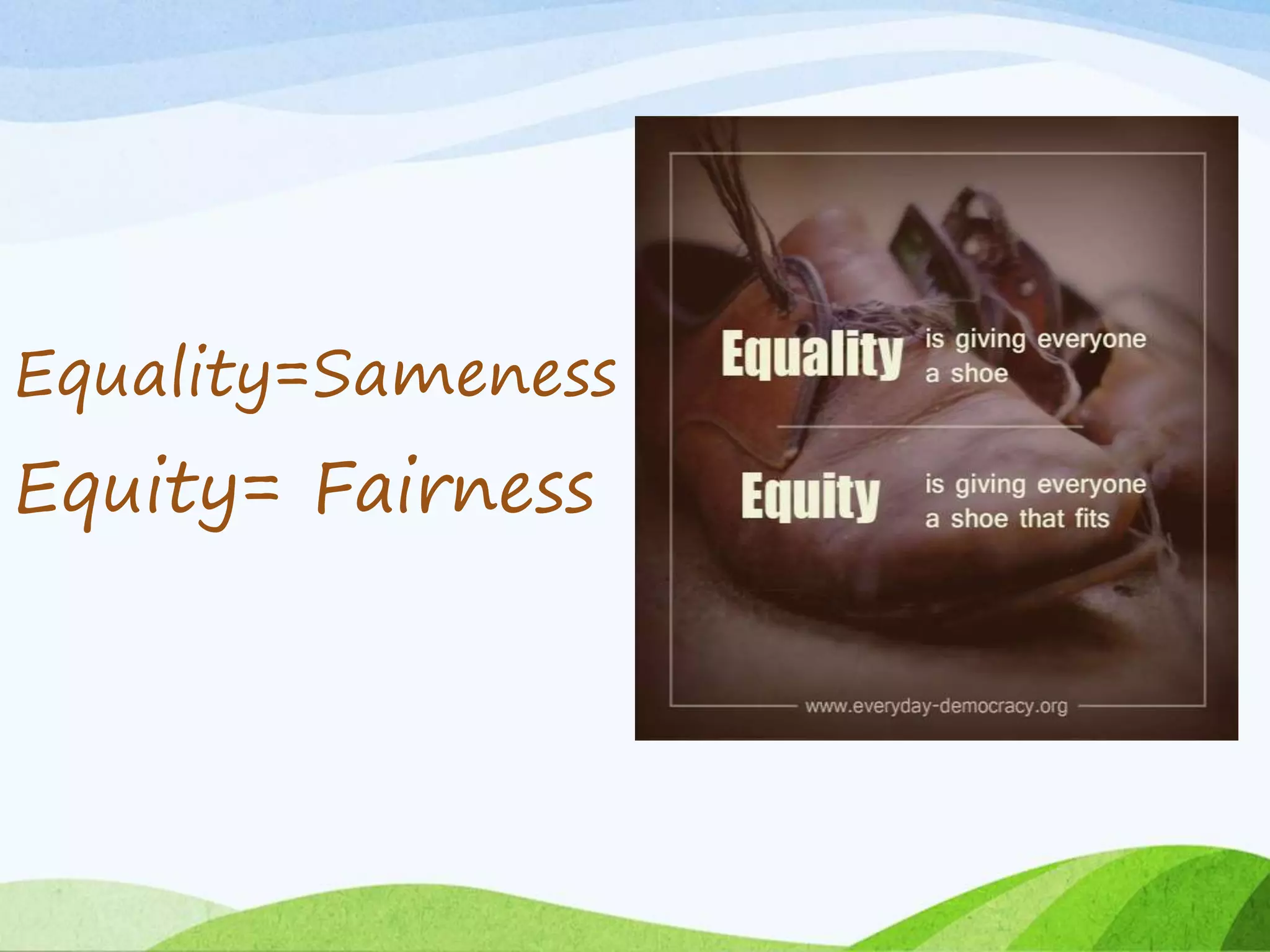 Equity & Equality | PPTX