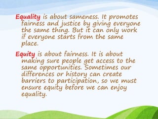 Equity & Equality | PPT