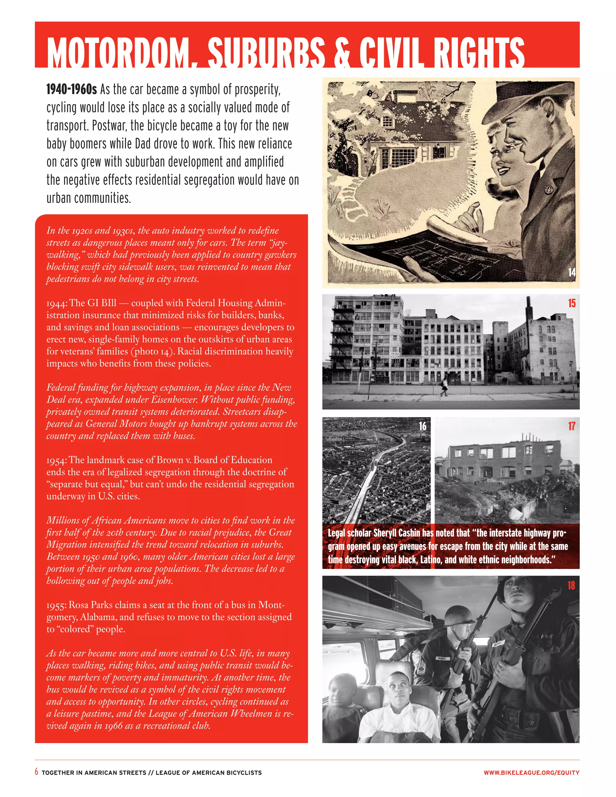 Together in American Streets: Bike Equity History | PDF