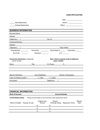 Equity finance loan form application | PDF