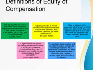 Equity in compensation.pptx compenssation ppt equity | PPTX