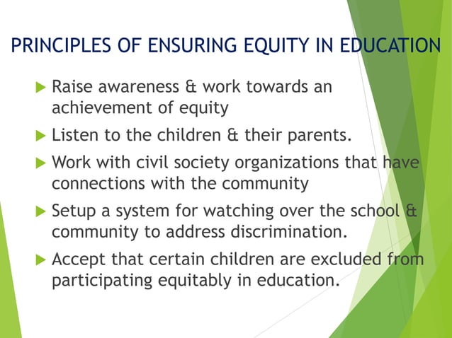 EQUITY IN EDUCATION | PPTX
