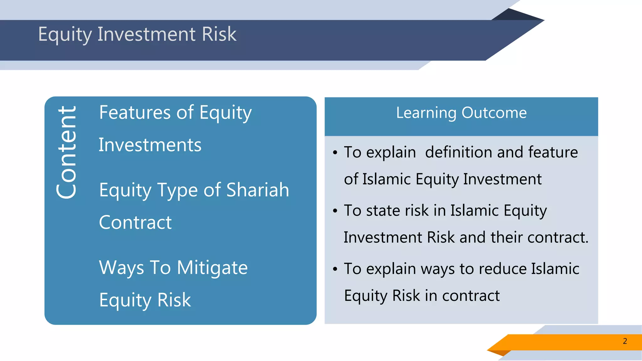 Equity Investment Risk | PPTX