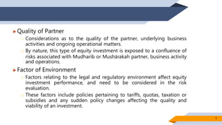 Equity Investment Risk | PPTX