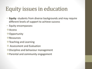 equity issues while focusing on teacher's beliefs.pptx