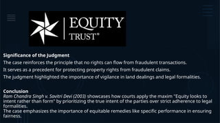 EQUITY LOOKS TO INTENT RATHER THAN FORM - GROUP 1 [SEC D] (PPT)[1].pptx