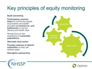 Equity monitoring in a post-disaster context in Nepal: building local ...