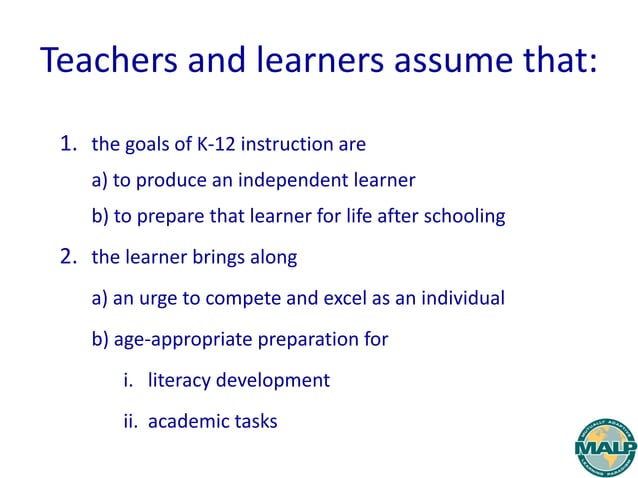 Equity pedagogy through culturally responsive teaching with MALP ...