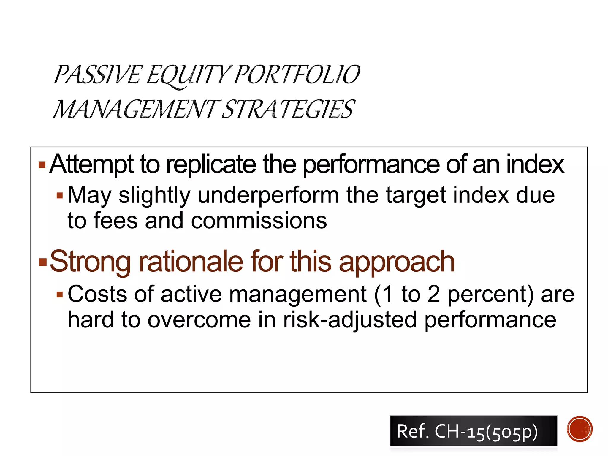 Equity portfolio management strategies | PPT