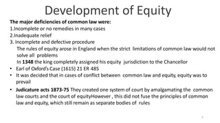 Equity law ,its development and maxims presentation | PDF