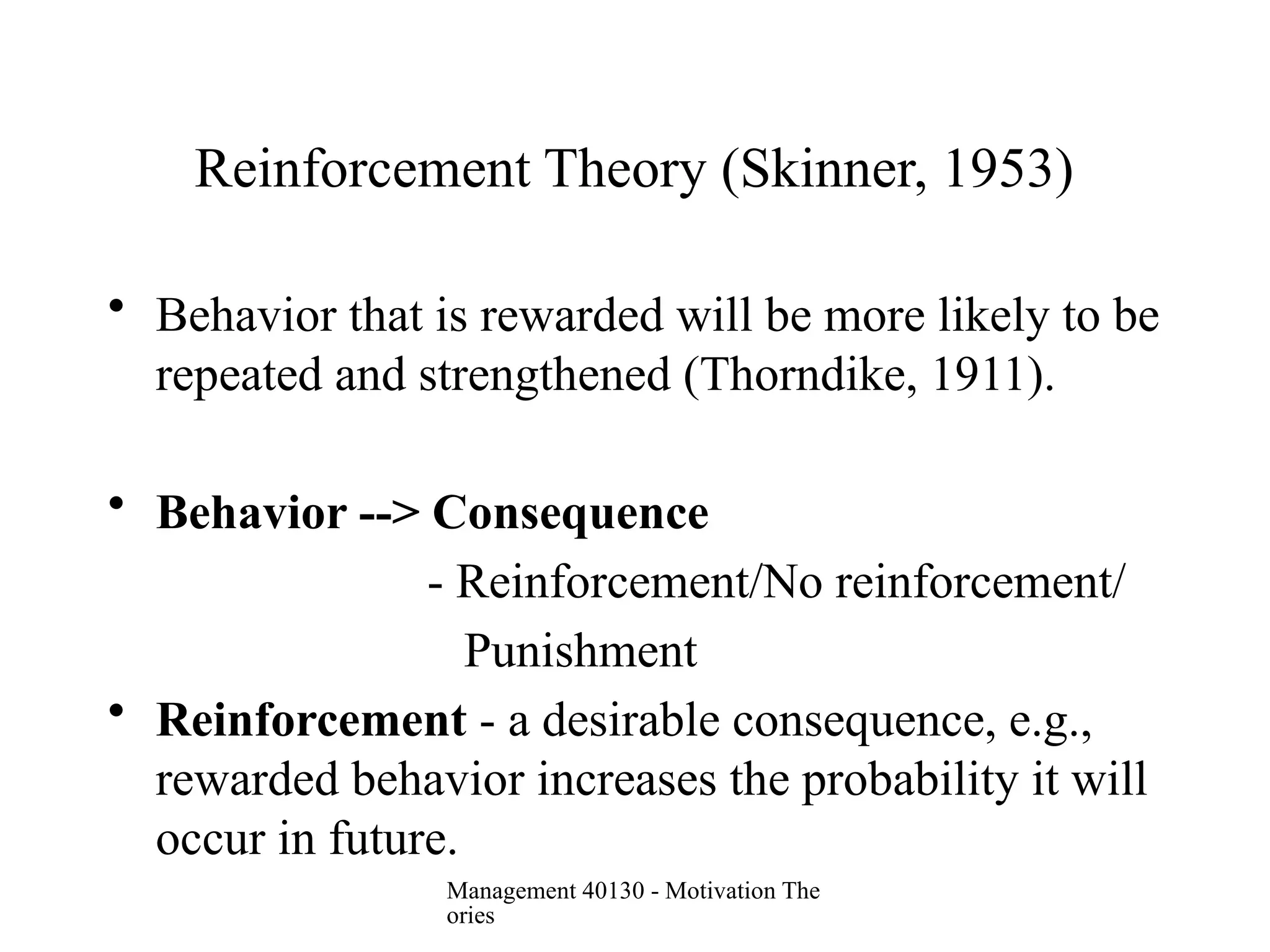 EquityReinforcement.pptx equity theory of motivation | PPT