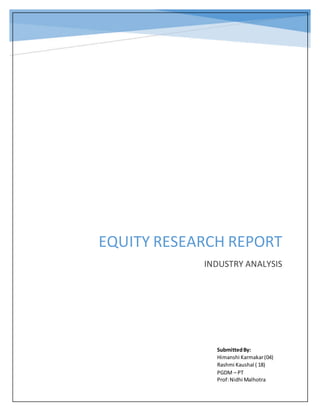 Equity research report himanshi and rashmi | PDF
