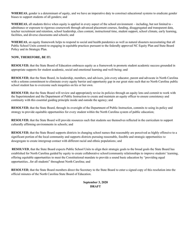 SBE equity resolution | PDF