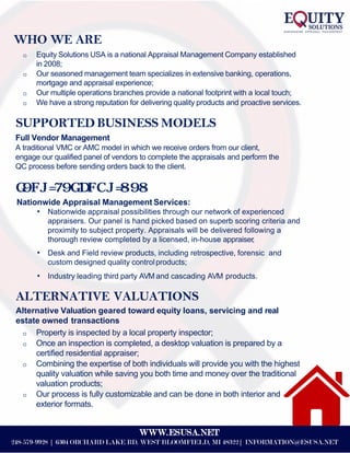 Equity Solutions - Who we are? | PDF