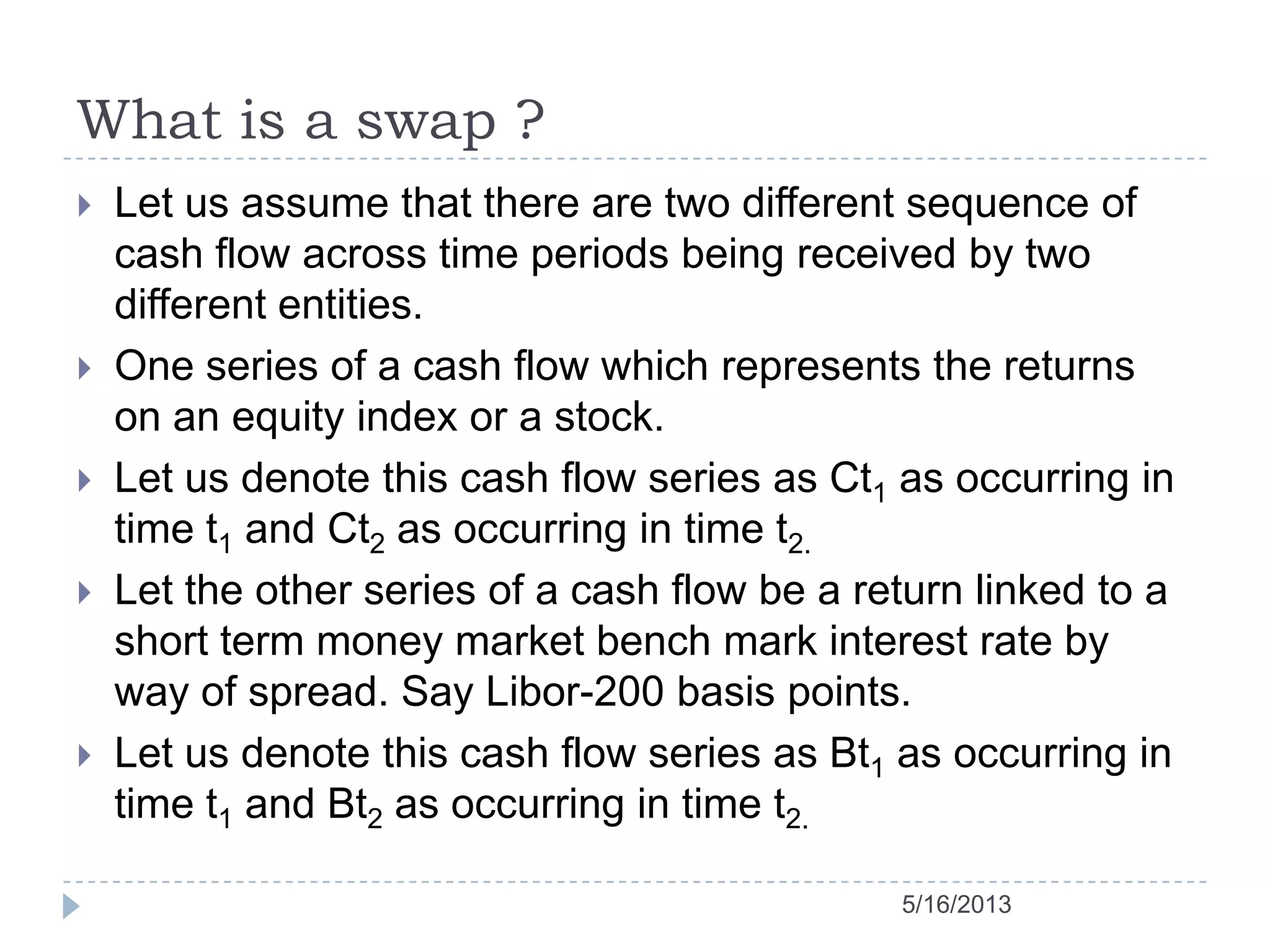 Equity swaps ppt | PPTX