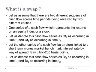 Equity swaps ppt | PPTX