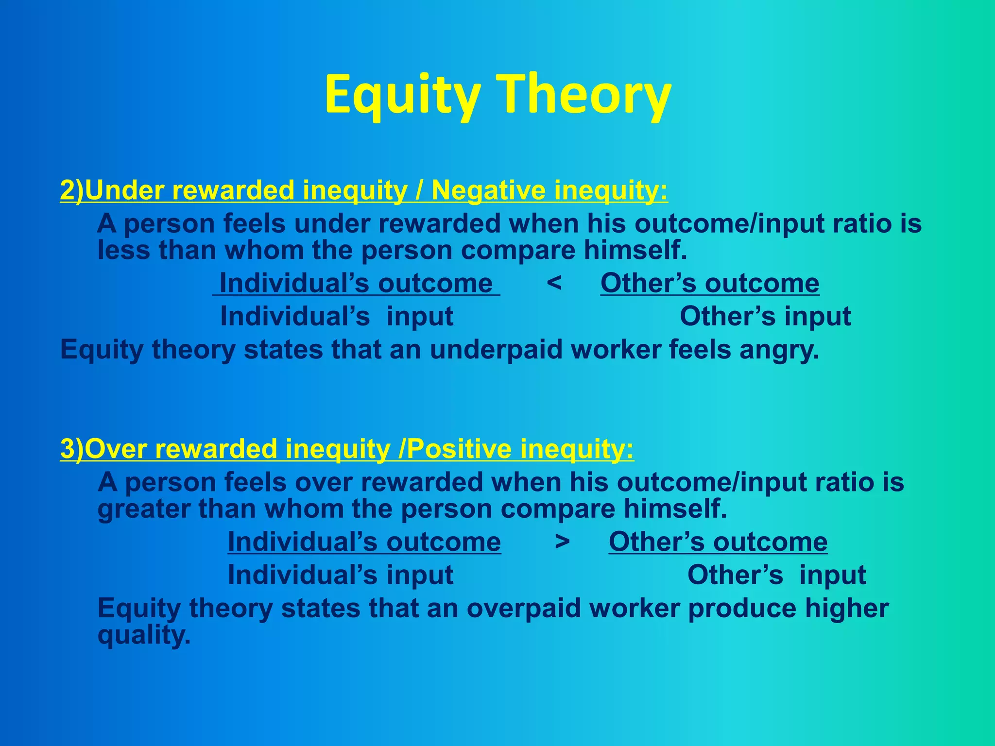 Equity theory of Motivation | PPTX