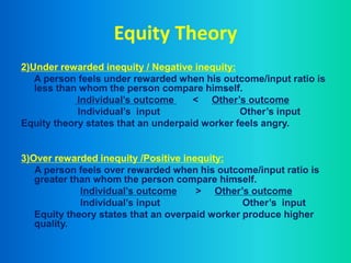Equity theory of Motivation | PPTX