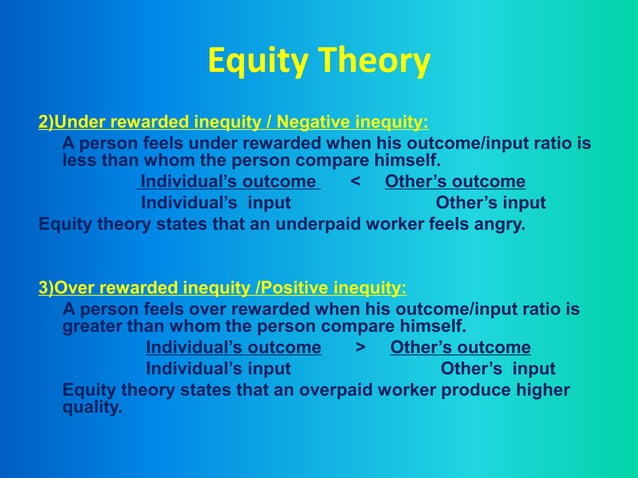 Equity theory of Motivation | PPTX