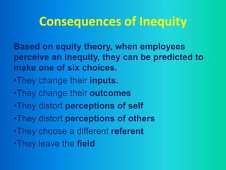 Equity theory of Motivation | PPTX