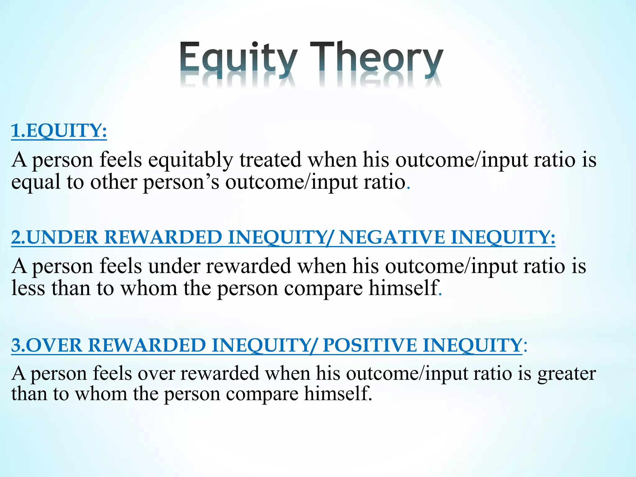Equity theory | PPTX