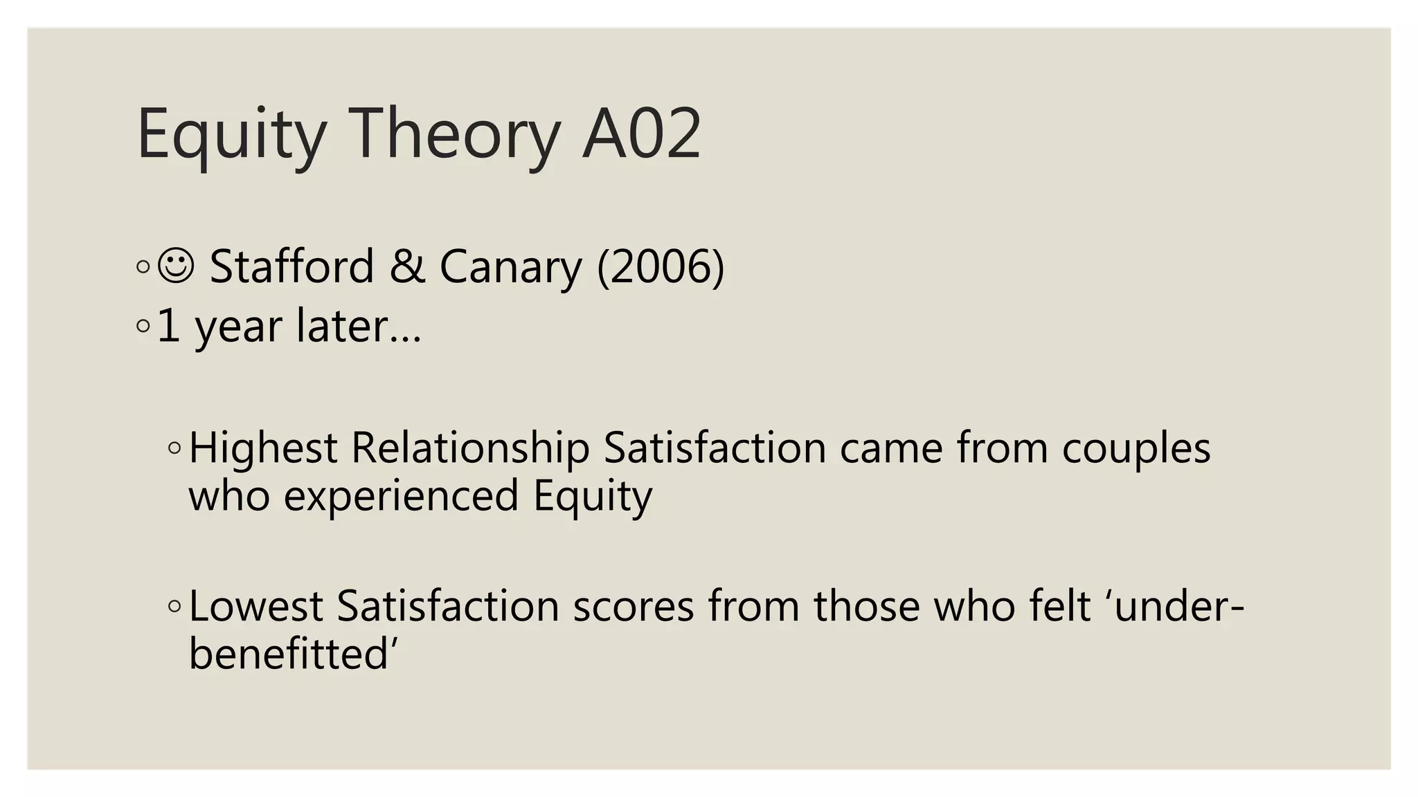 Equity theory maintenance | PPTX
