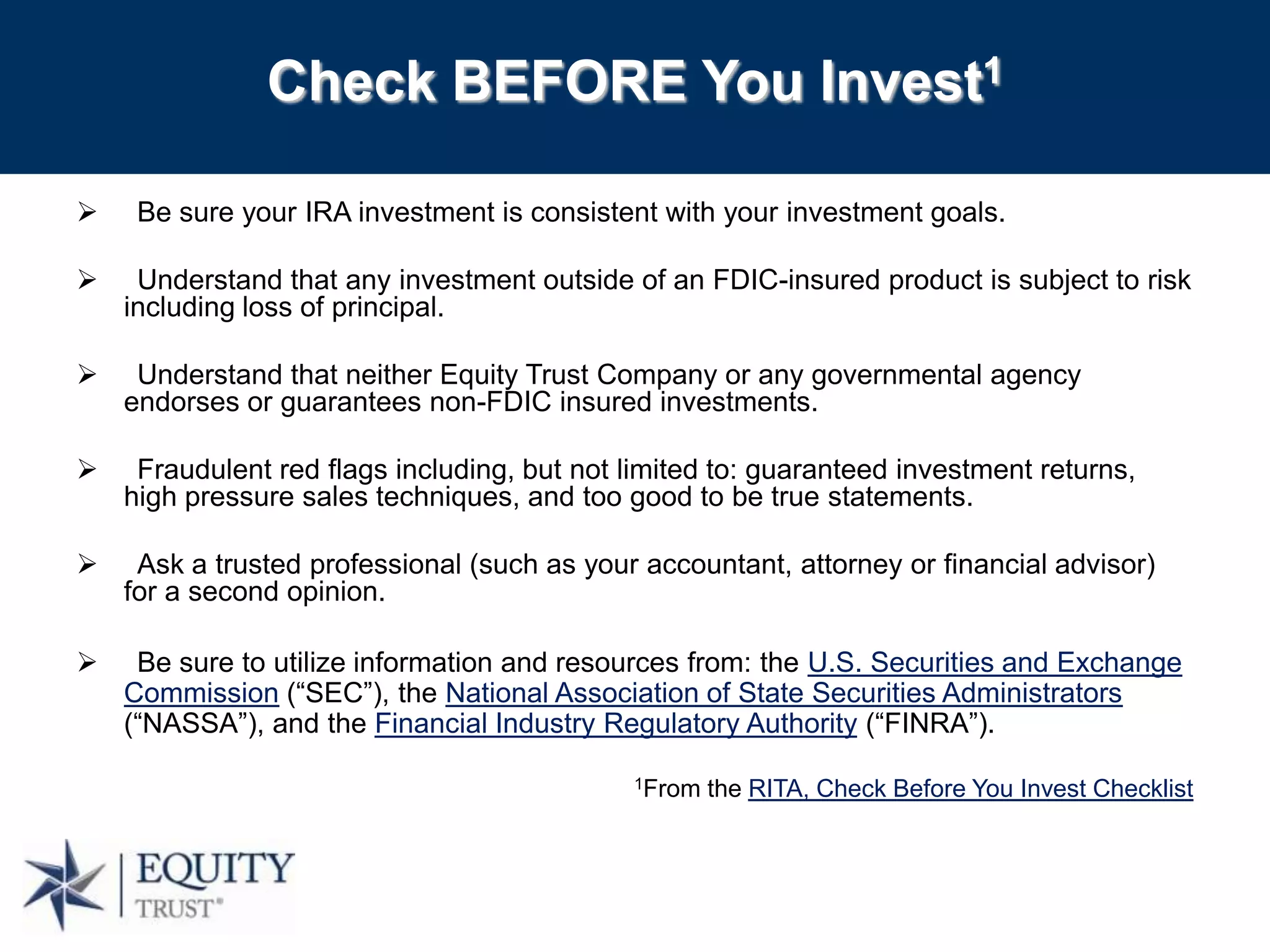 Equity Trust Company Scam & Fraud Awareness | PPTX