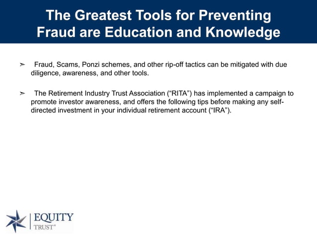 Equity Trust Company Scam & Fraud Awareness | PPT