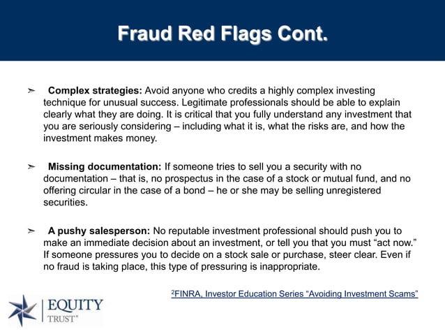 Equity Trust Company Scam & Fraud Awareness | PPT