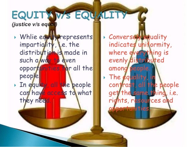 Equity vs Equality