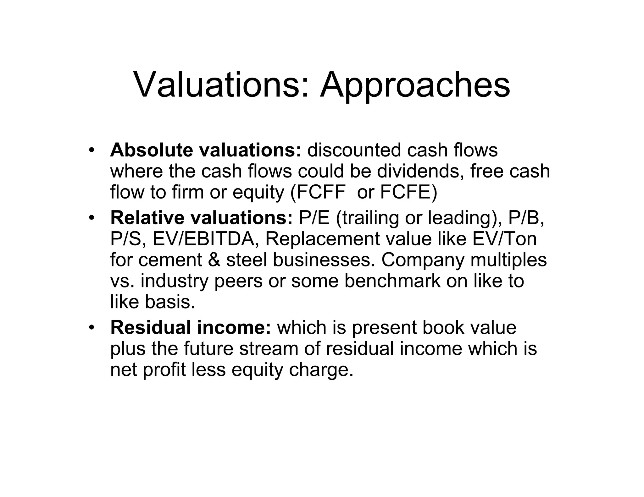 Equity Valuation | PDF