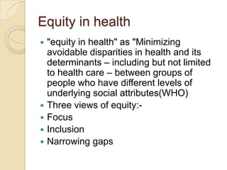 Equity vs equality | PPTX