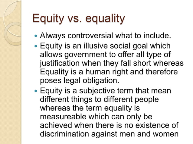 Equity vs equality | PPTX | Debated Sensitive Social Issues | Sensitive ...