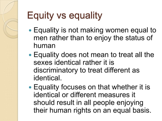 Equity vs equality | PPTX | Debated Sensitive Social Issues | Sensitive ...
