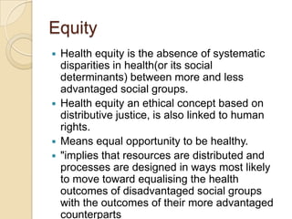 Equity vs equality | PPTX