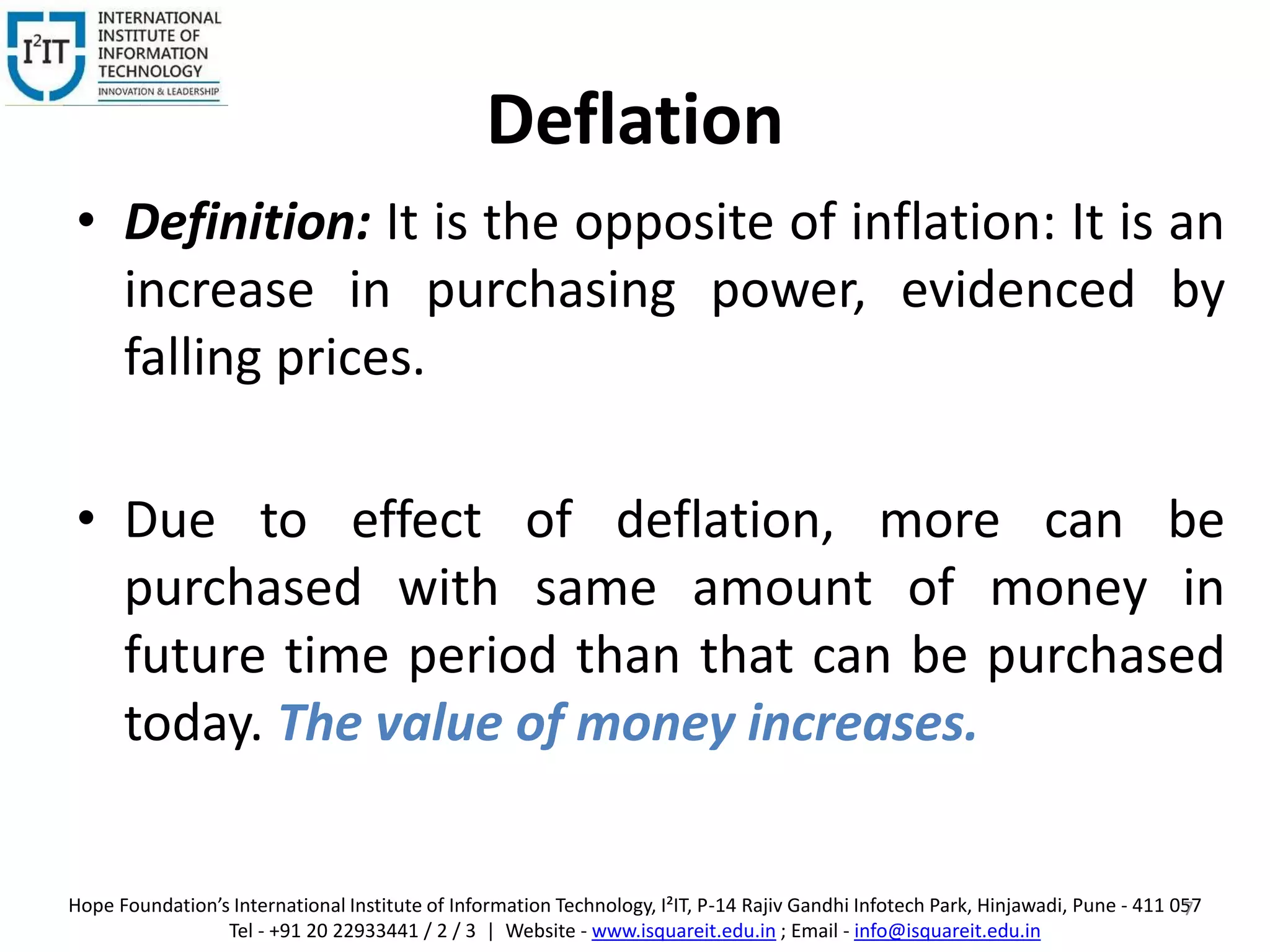Equivalence Calculation Under Inflation | PPTX