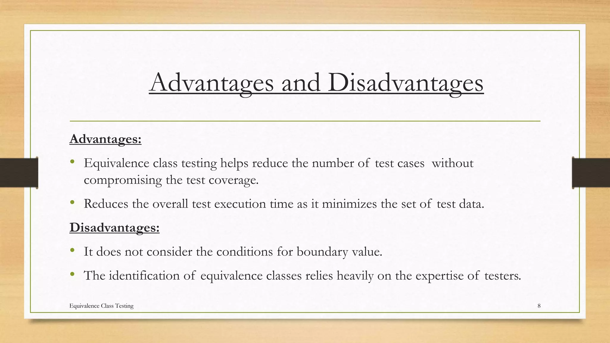 Equivalence class testing | PPTX Equivalence class testing | PPTX