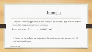 Equivalence class testing | PPTX