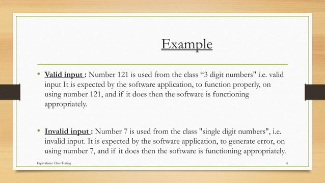 Equivalence class testing | PPTX Equivalence class testing | PPTX