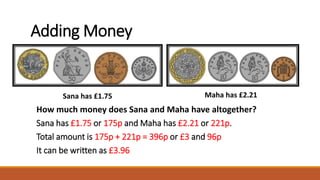 Equivalence of pounds to pence | PPTX