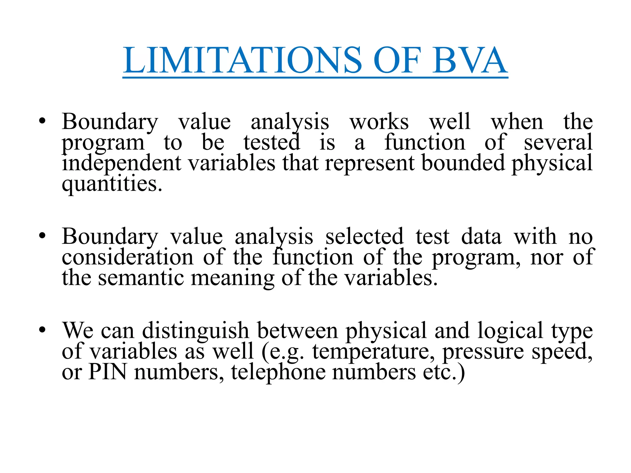 Equivalence partinioning and boundary value analysis | PPTX
