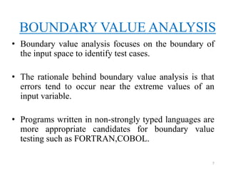 Equivalence partinioning and boundary value analysis | PPTX