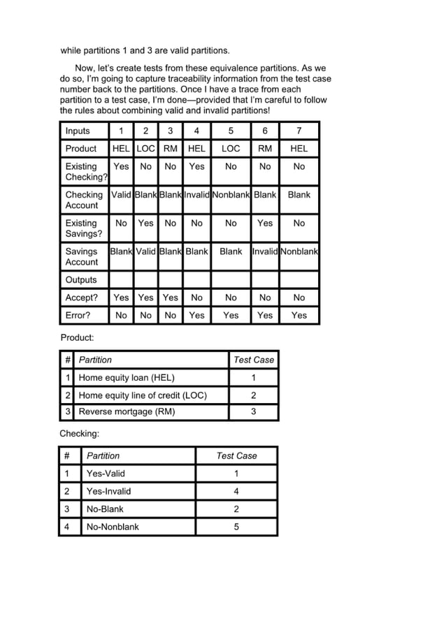 Equivalence partitioning | PDF | Databases | Computer Software and Applications